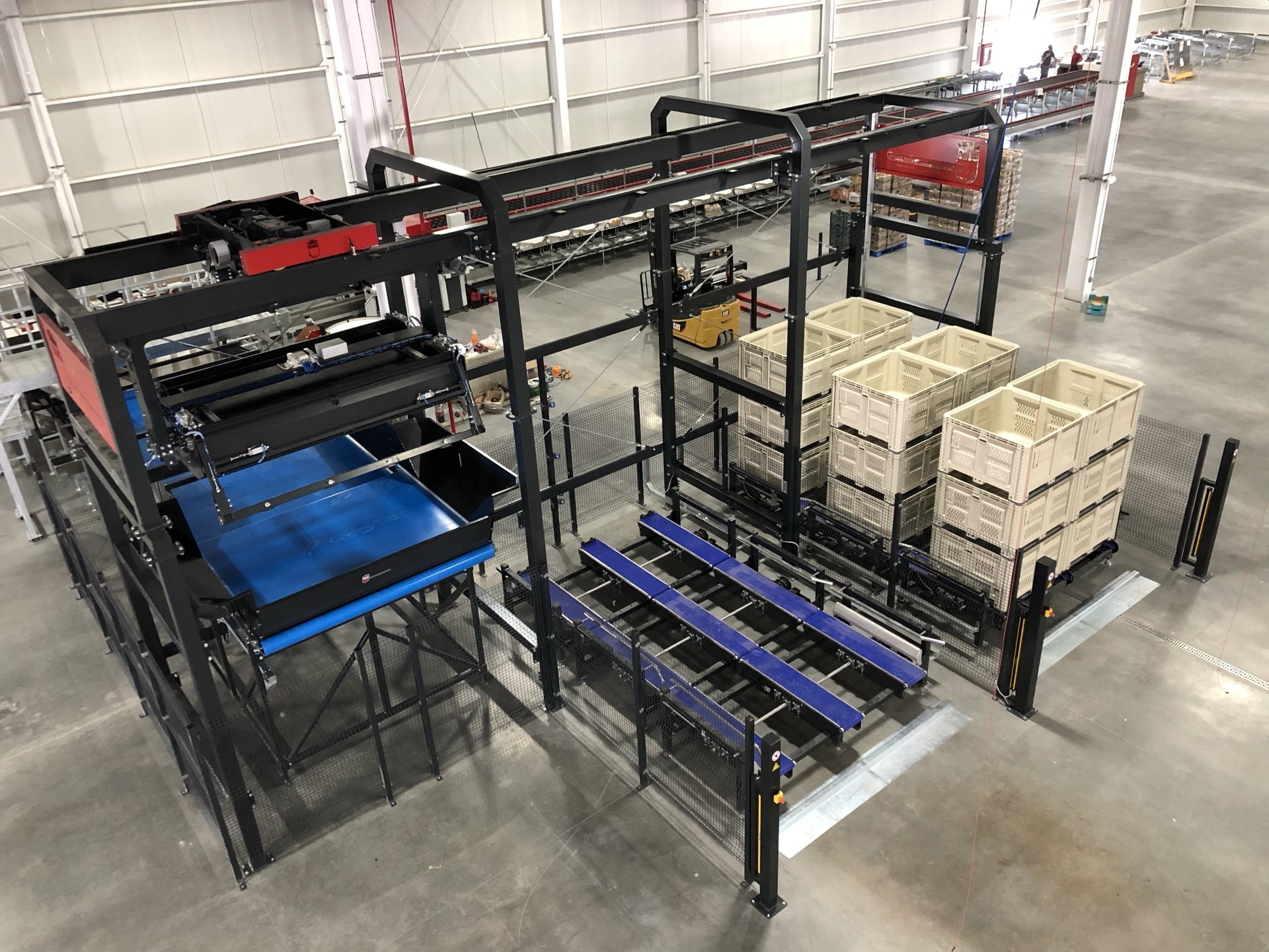 POLS-O DOUBLE BIN UNLOADING SYSTEM BELL PEPPERS - Burg Machinery