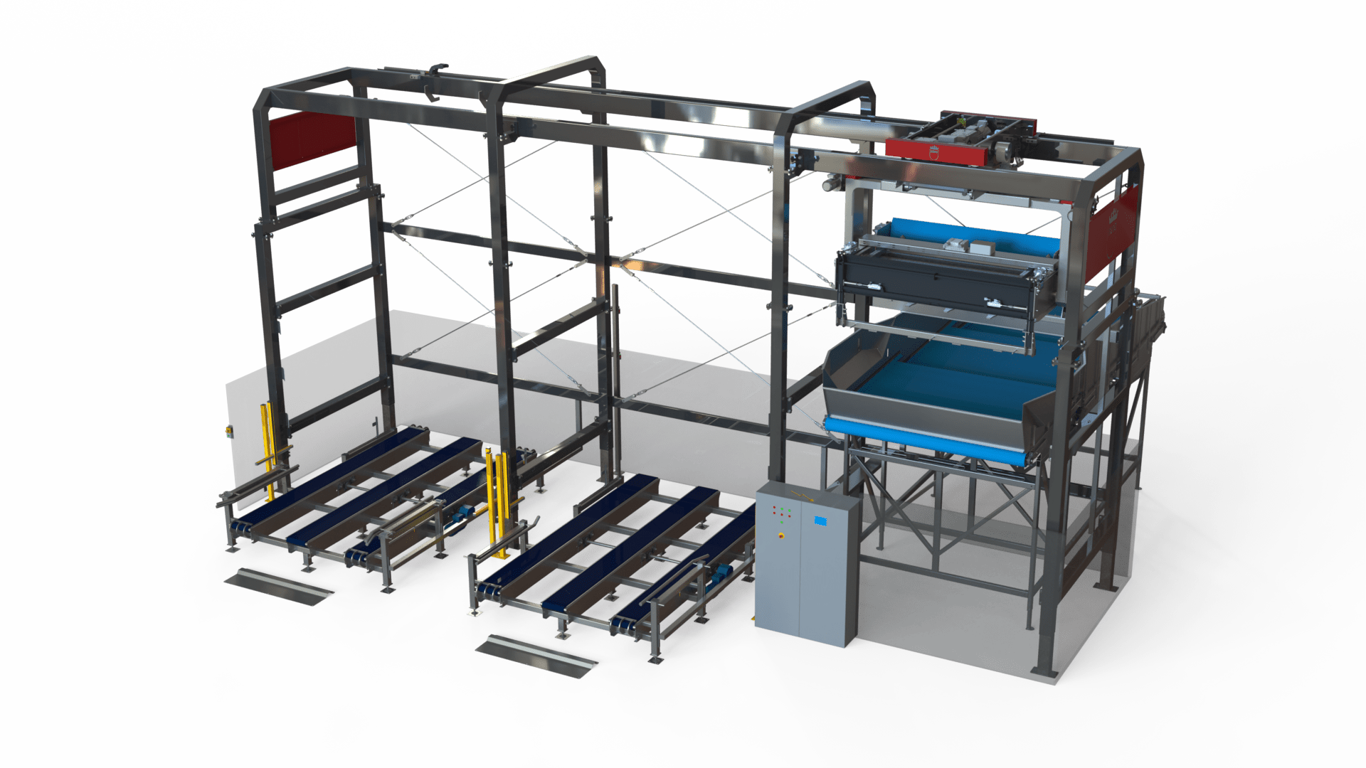 INFEED LINE DOUBLE BINS - Burg Machinery